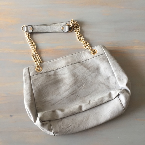 Rampage | Bags | Rampage Gray Handbag With Gold Chain Strap | Poshmark